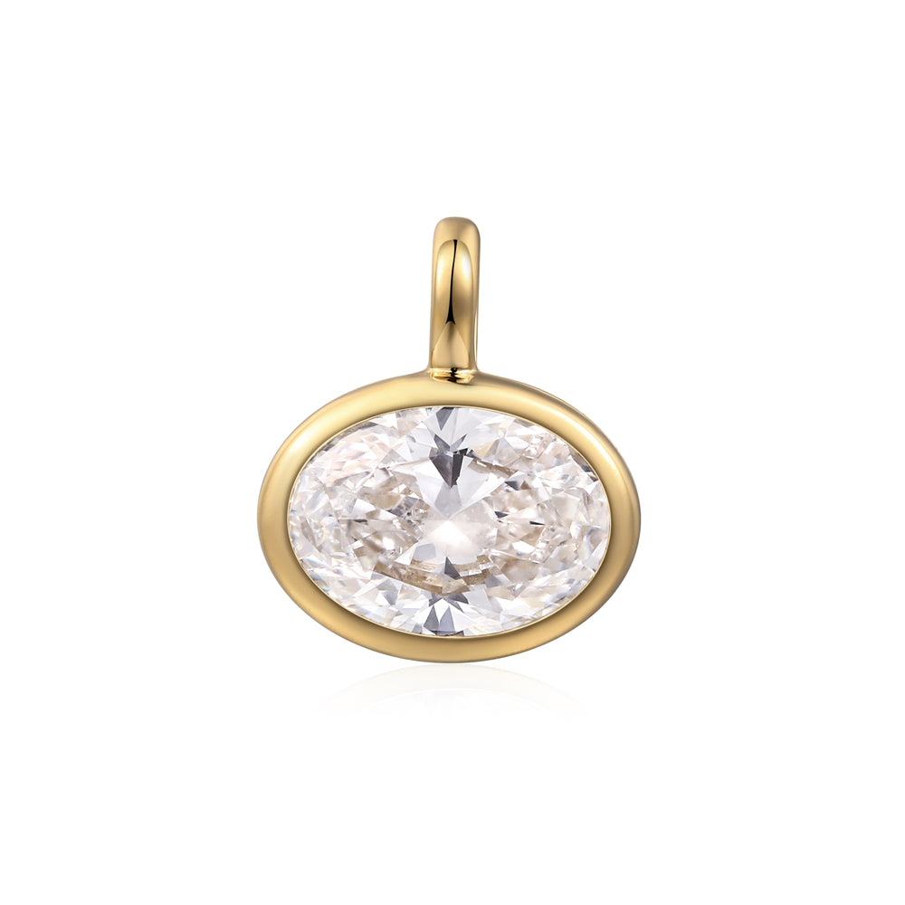 Oval Lab Diamond Pendant