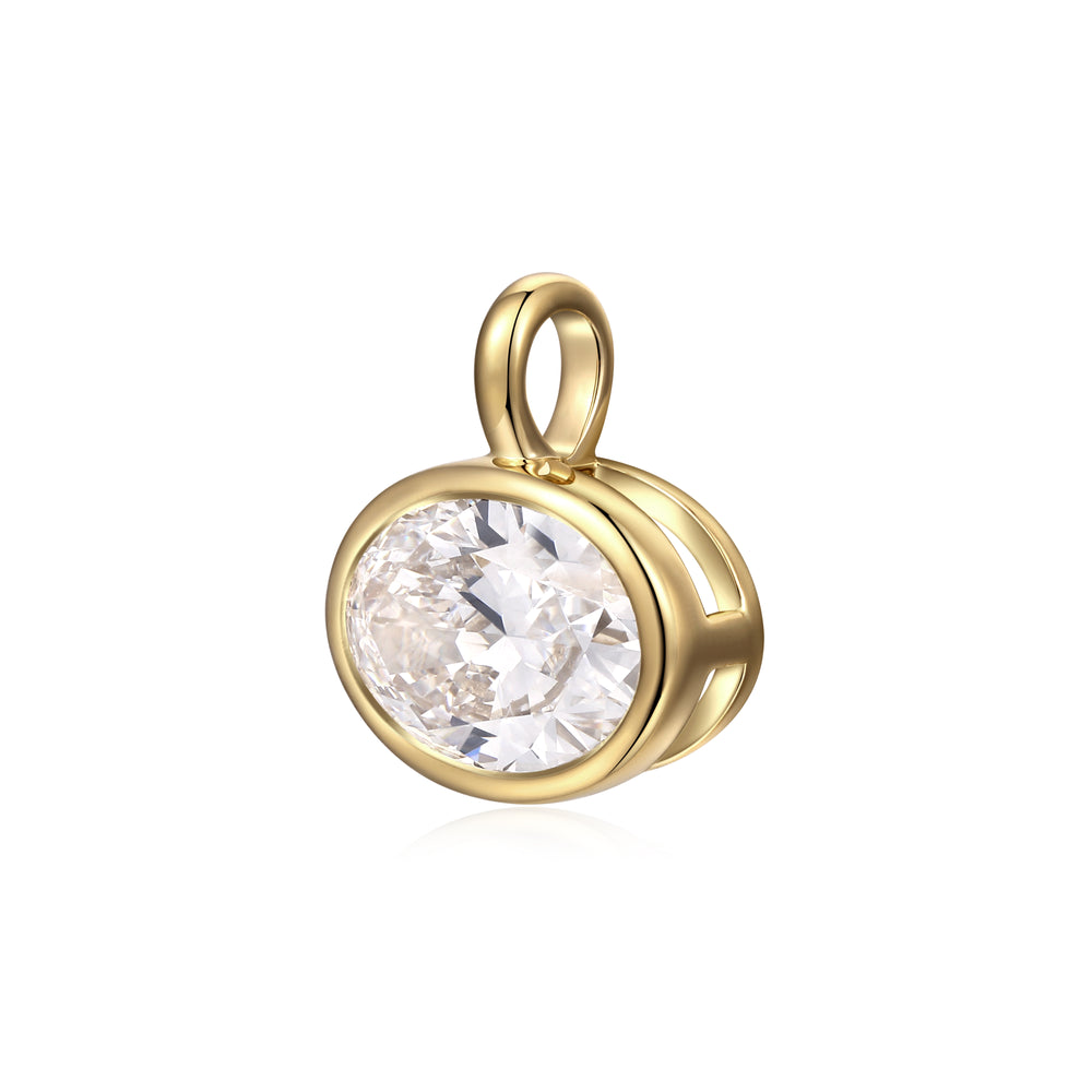 Oval Lab Diamond Pendant